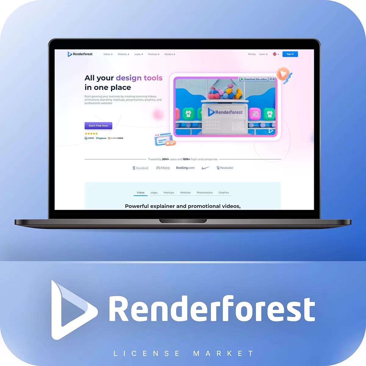 خرید اکانت Renderforest (رندرفورست) روی ایمیل شما