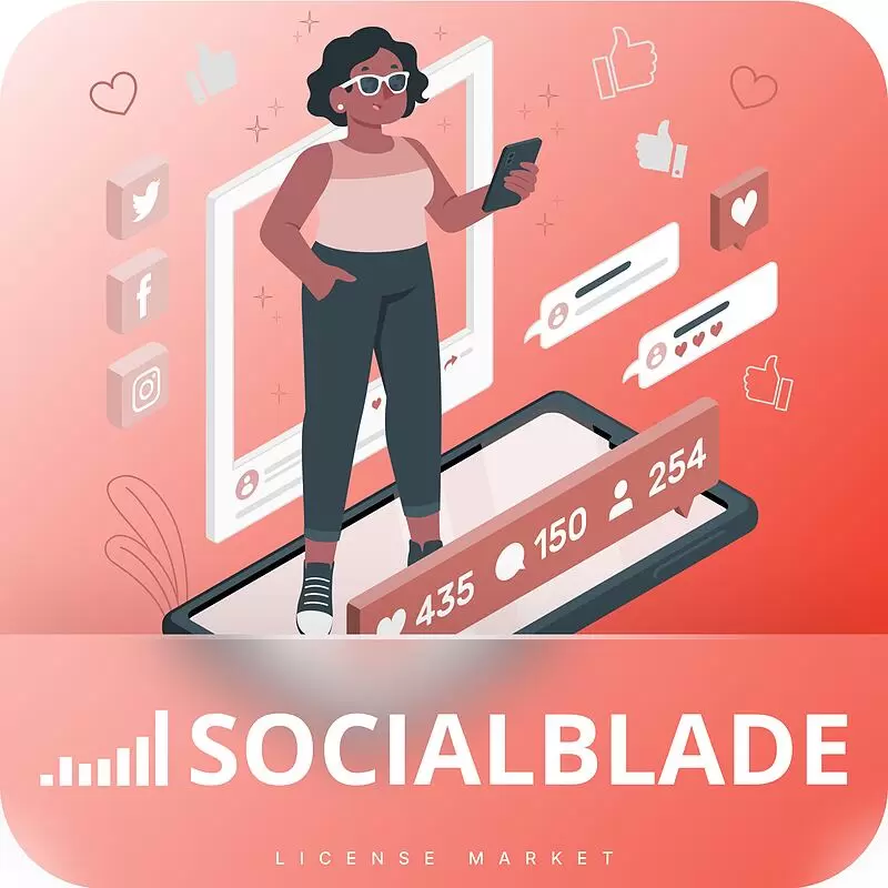 خرید اکانت SocialBlade روی ایمیل شما (با 91% تخفیف)