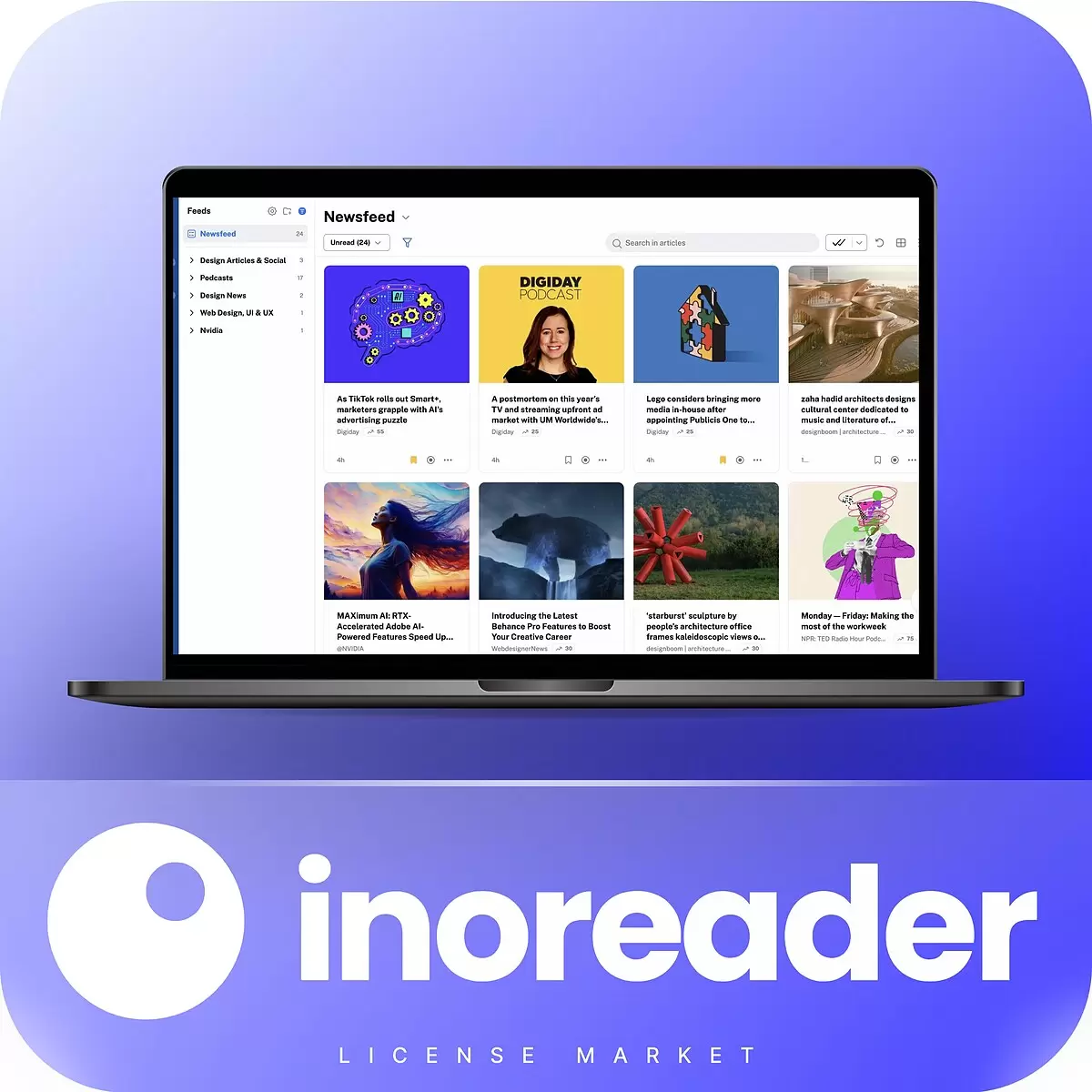 خرید اکانت Inoreader روی ایمیل شما (با 91% تخفیف)