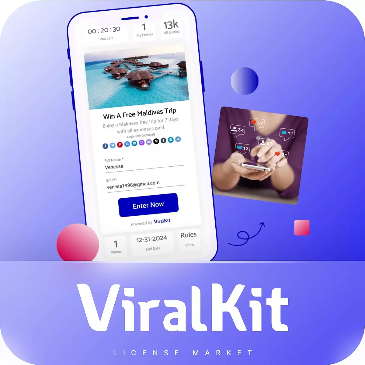 خرید اکانت ViralKit وایرال کیت روی ایمیل شما(91%تخفیف)