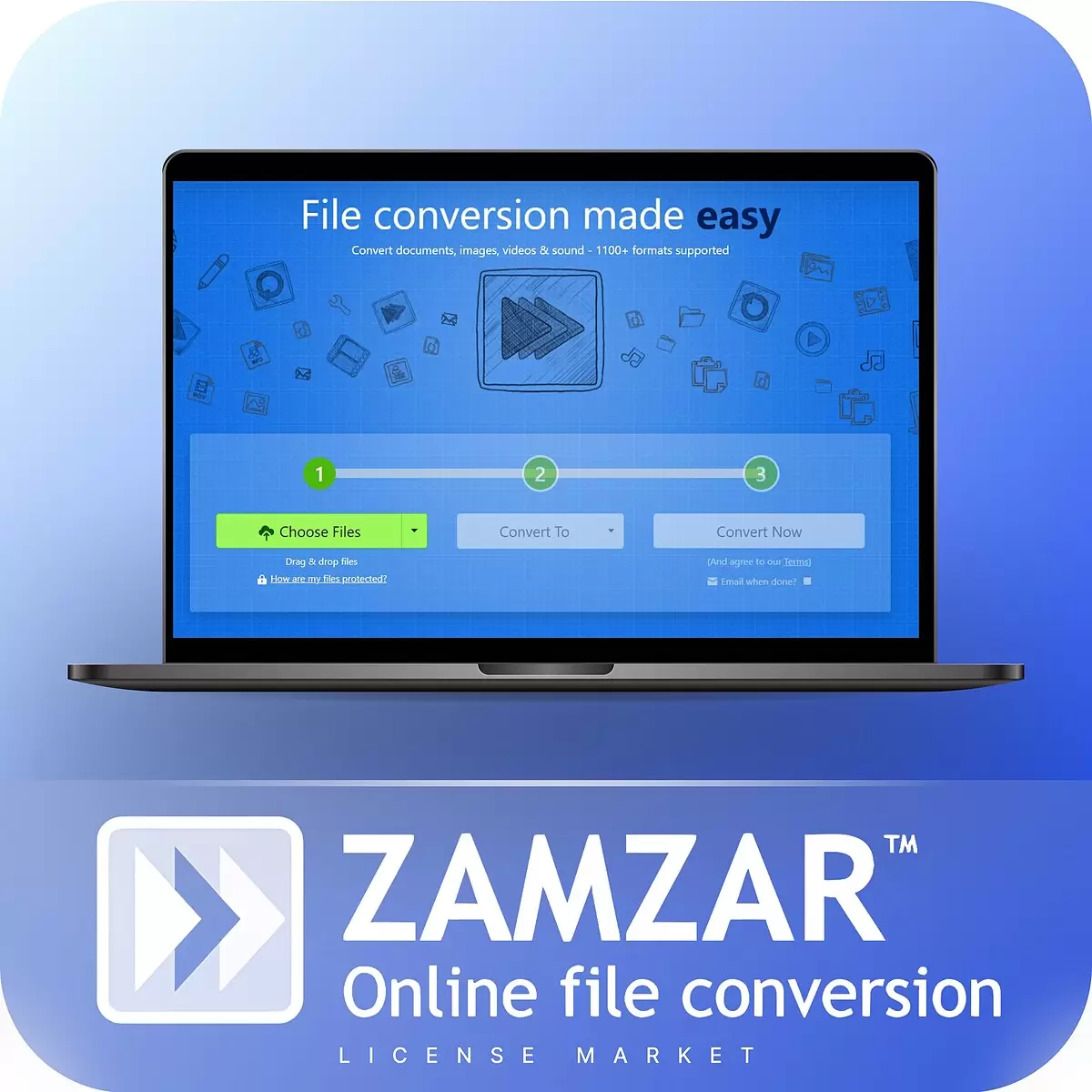 خرید اکانت Zamzar زمزار روی ایمیل شما (91% تخفیف)